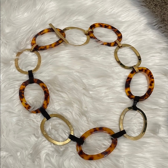Suzi Roher | Accessories | Suzi Roher Tortoise Shell And Gold Oval Link ...